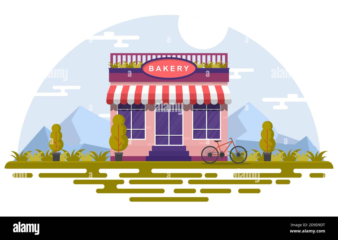 Bakery Building Cartoon