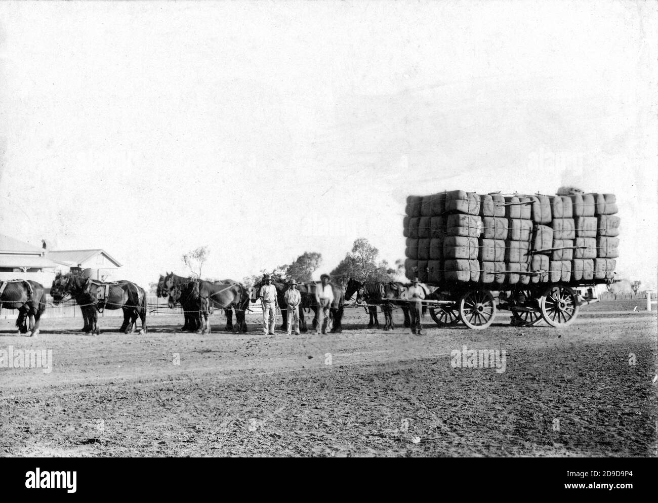Settlers farming 1800s Black and White Stock Photos & Images - Alamy