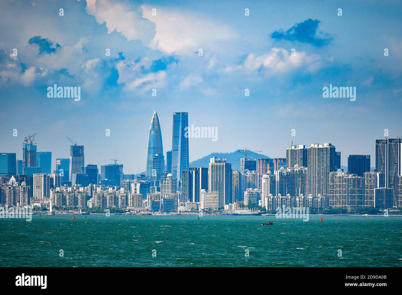 --FILE--A view of the urban area where the skyline composed of various ...