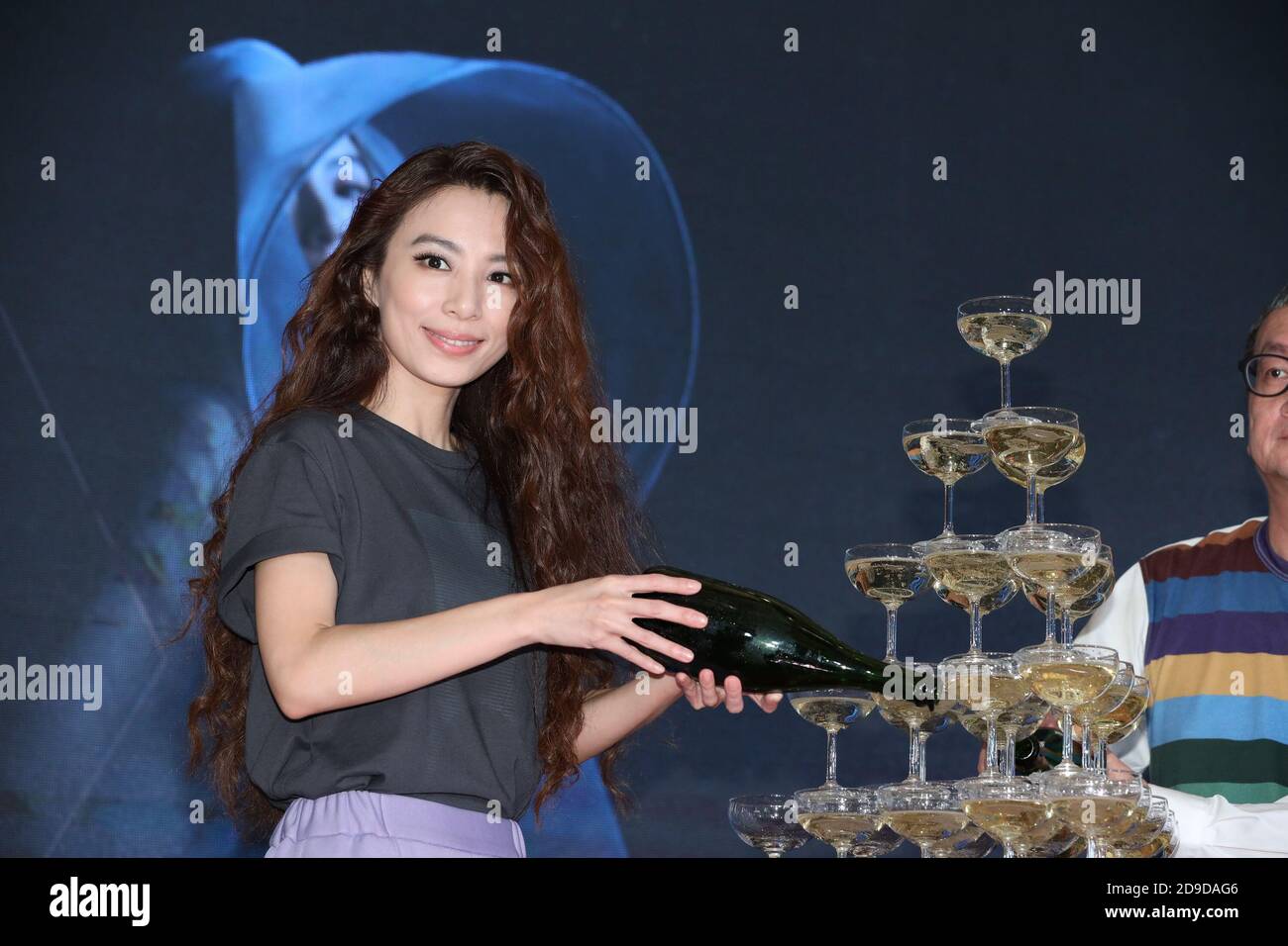 Hebe Tien, Taiwanese singer and actress, holds a celebration party ...