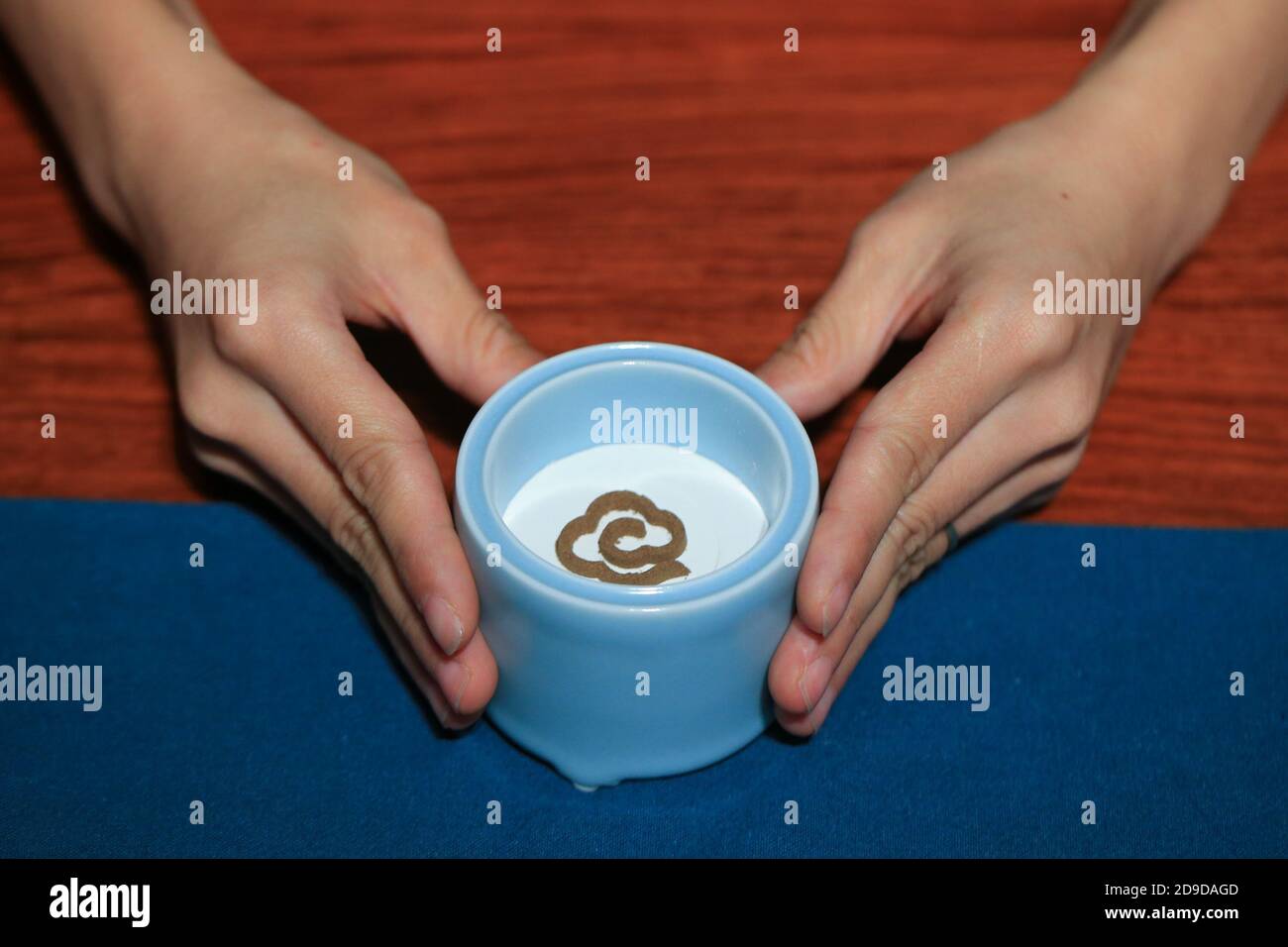 Incense ceremony is displayed at the exhibition of "Insense Stories of ...