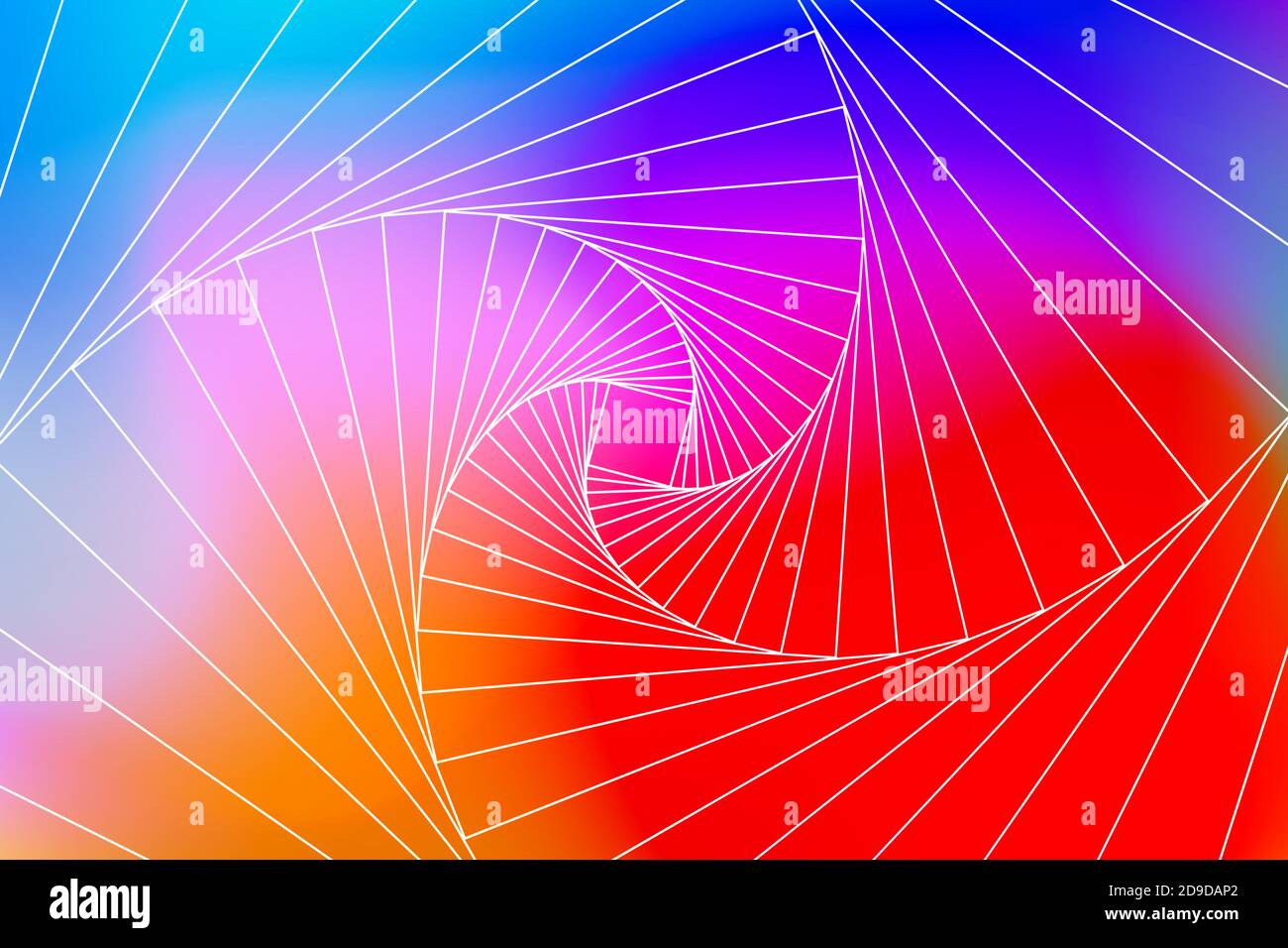 Computer graphics red, blue and orange gradient vortex Stock Photo - Alamy