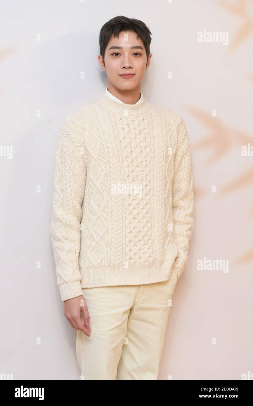 Taiwanese rapper, singer and actor Lai Kuan-lin poses for photos at the ...