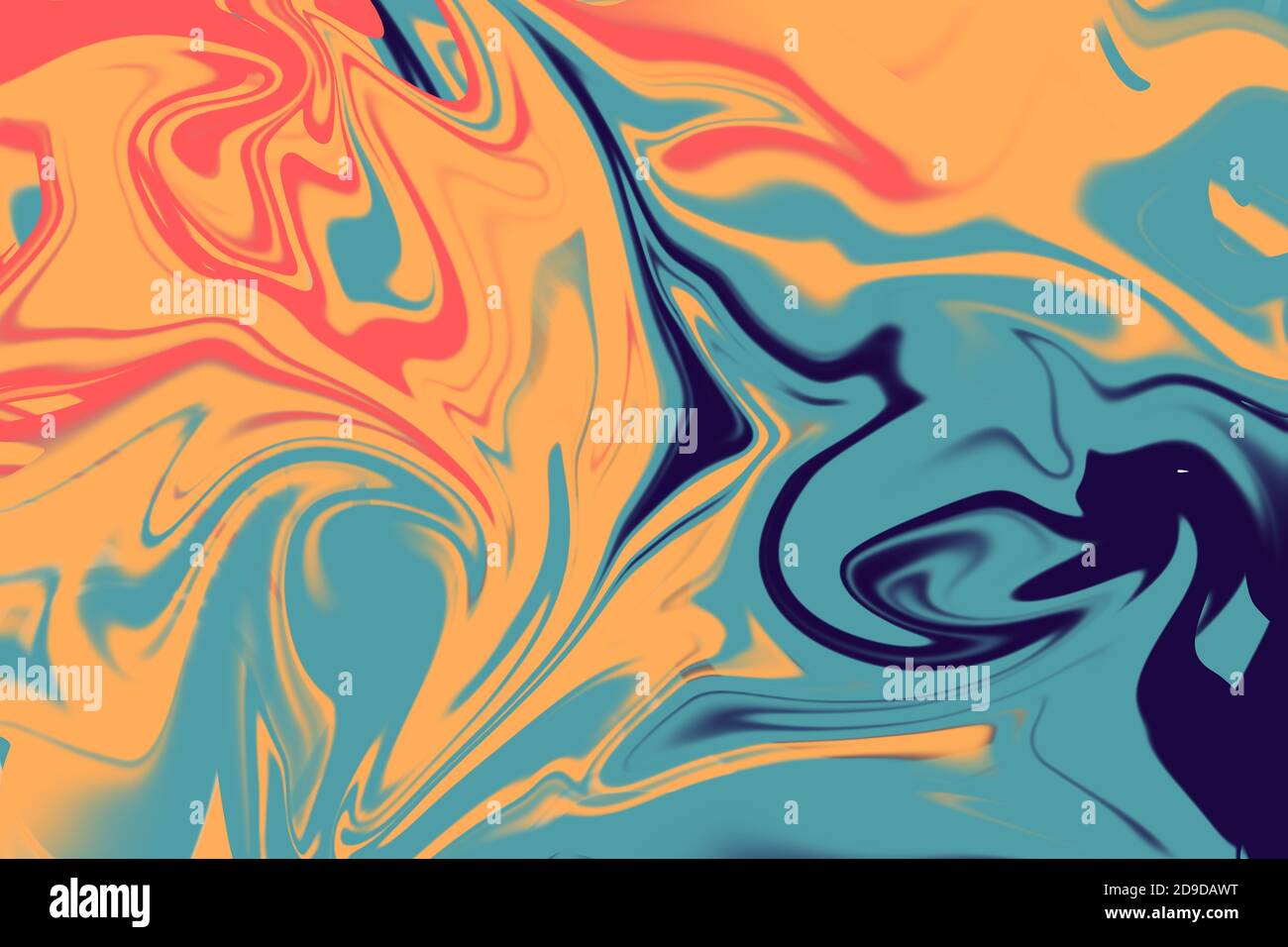Orange blue computer graphics Stock Photo - Alamy