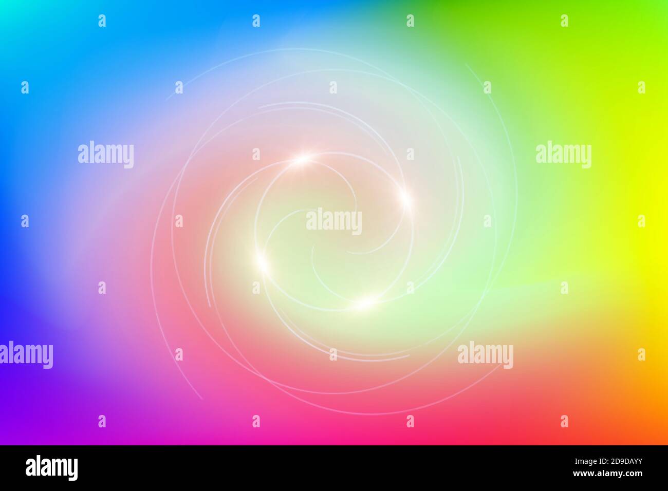 Computer graphics rainbow vortex Stock Photo - Alamy