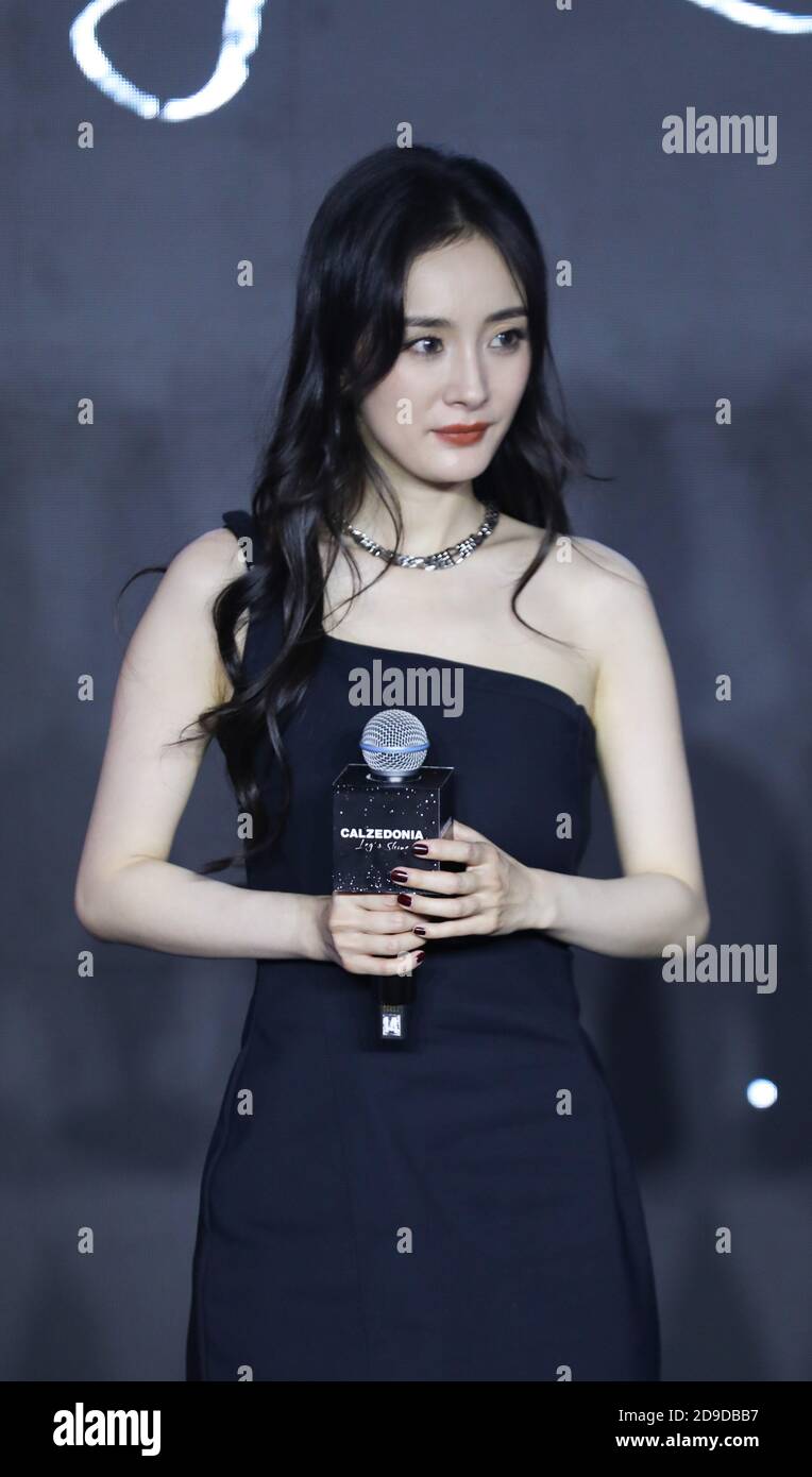 Chinese actress and singer Yang Mi attends a fashion activity in ...