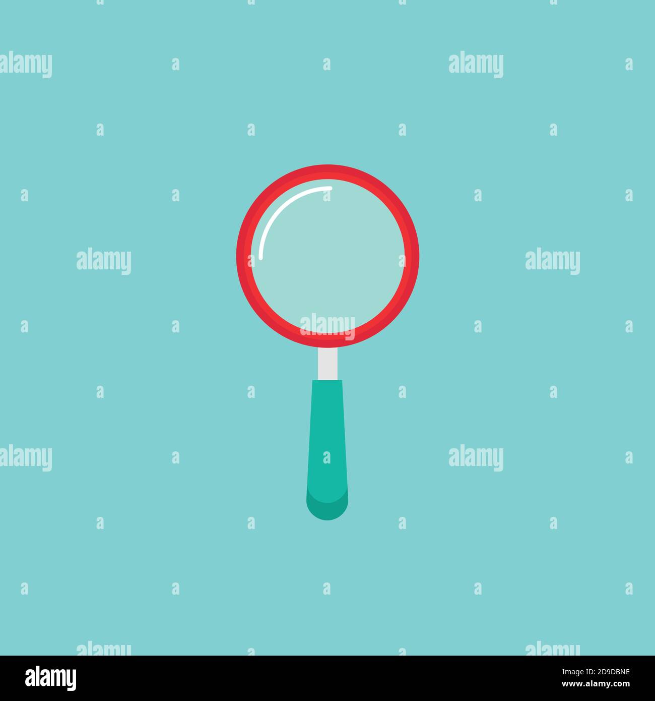 magnifier sign isolated on white. Magnifying glass icon. Zoom button ...