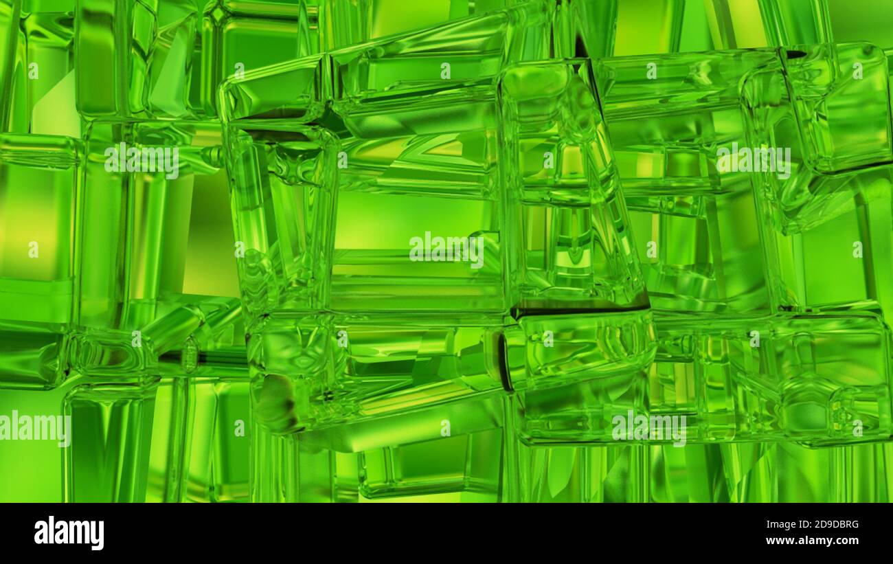 Green tiled mosaic background with copy space. 3D rendering Stock Photo ...