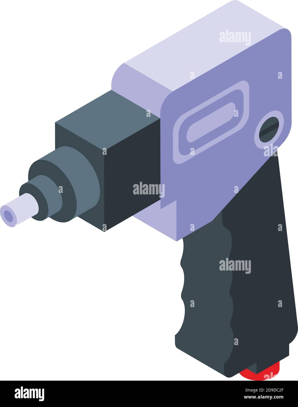 Car mechanic tool gun icon. Isometric of car mechanic tool gun vector ...