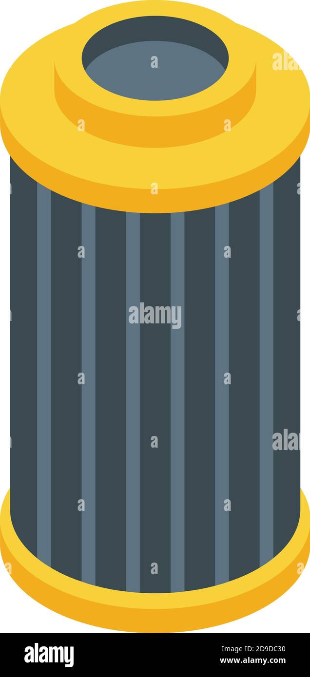 Car air filter icon. Isometric of car air filter vector icon for web ...
