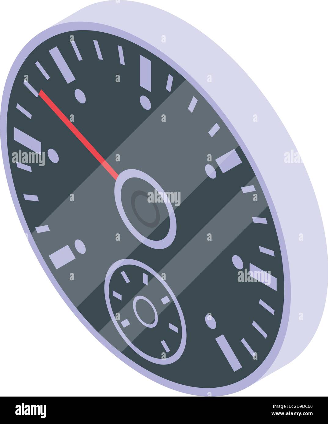 Car speedometer icon. Isometric of car speedometer vector icon for web ...