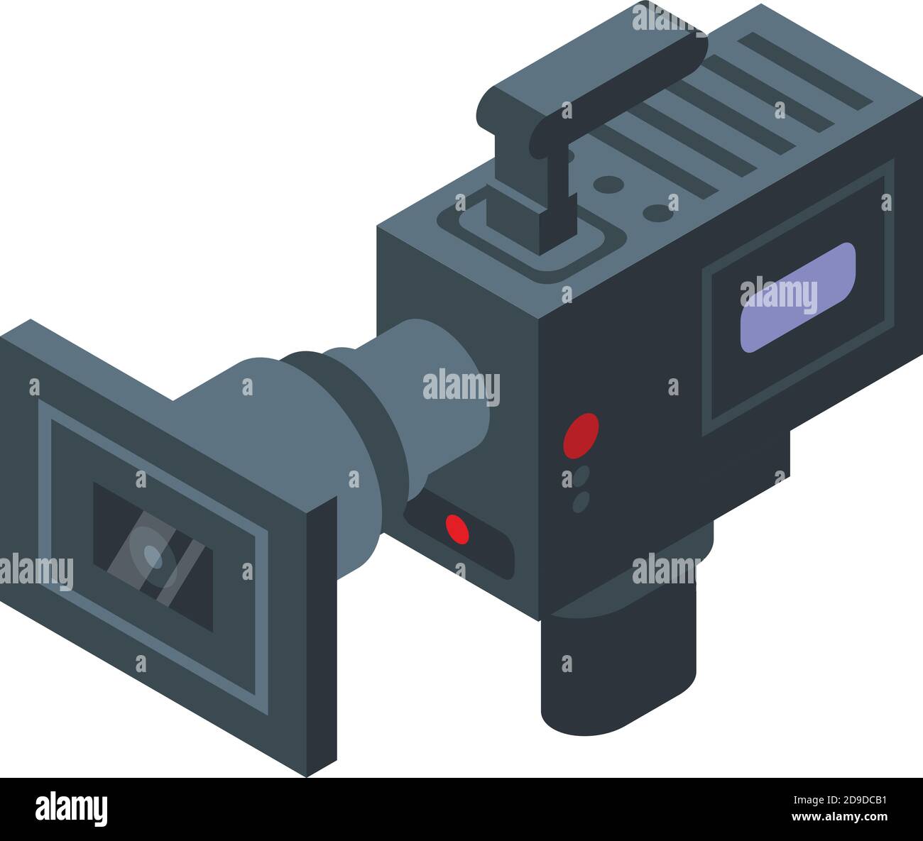 Cinema camera icon. Isometric of cinema camera vector icon for web ...