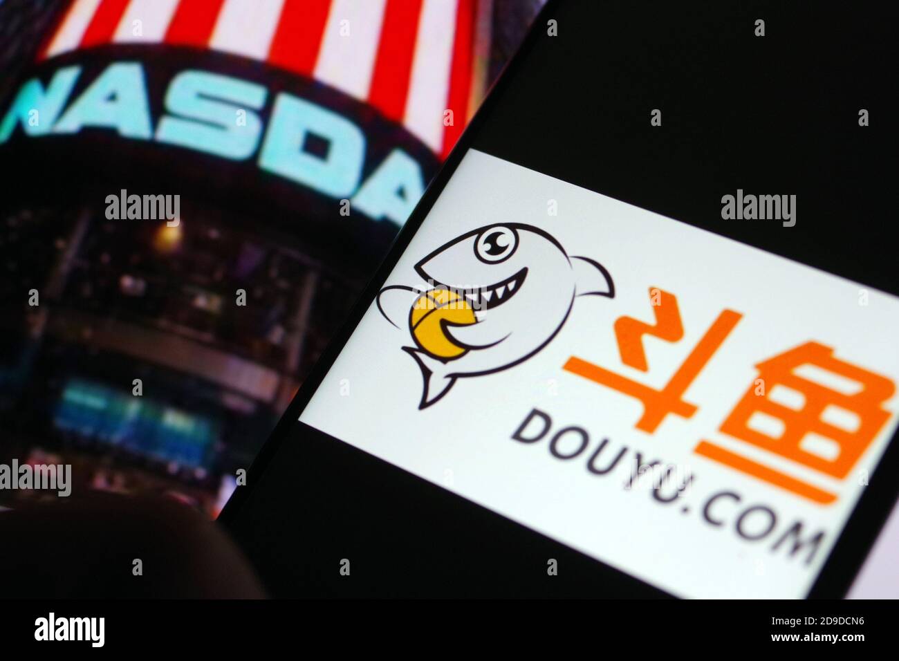--FILE--In this unlocated photo, the logo of DouYu, a Chinese video ...
