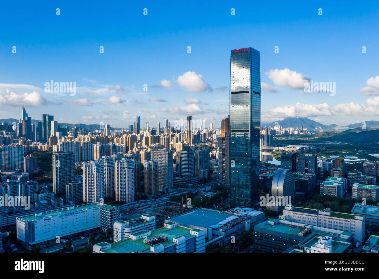 --FILE--A view of the urban area where the skyline composed of various ...