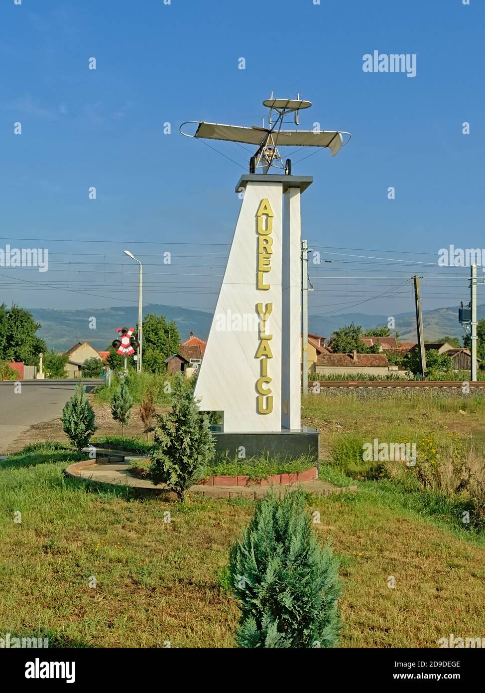 Monument to Aurel Vlaicu, Romanian engineer, inventor, airplane ...