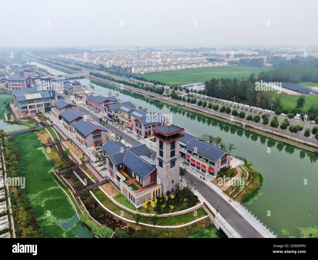 Aerial photos taken by a drone show the amazing scenery of the Zhumeng ...