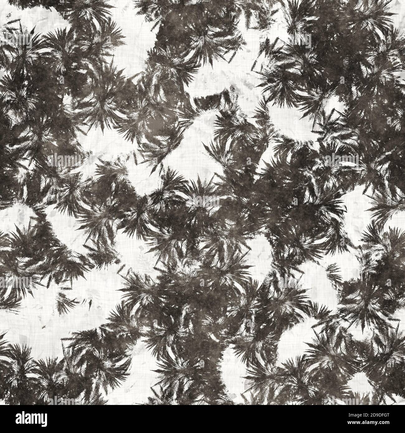 Neutral tropical palm tree leaves seamless pattern Stock Photo - Alamy