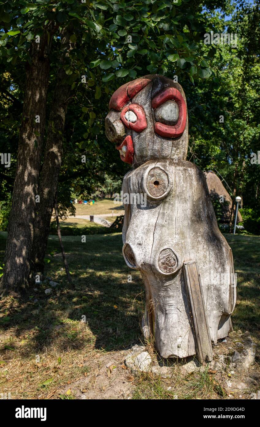 old og hives made of trunks of thick trees Stock Photo - Alamy