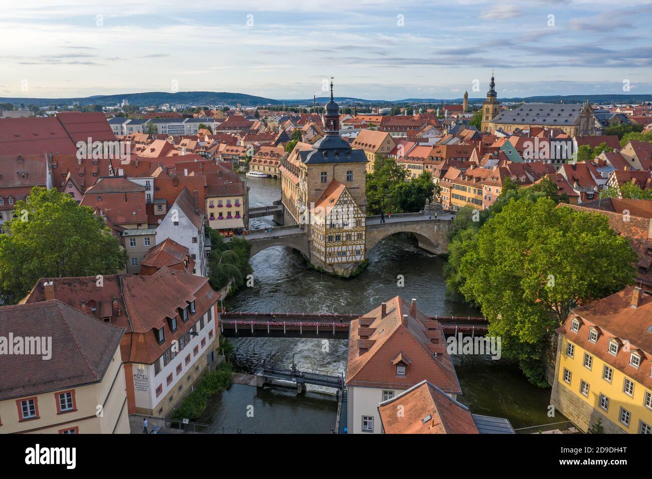 Aerial old bavarian town hi-res stock photography and images - Alamy