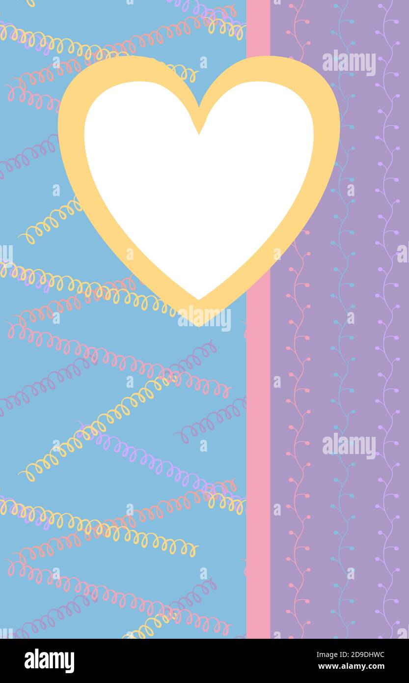 Design template for cute invitation card. Template for scrapbooking ...