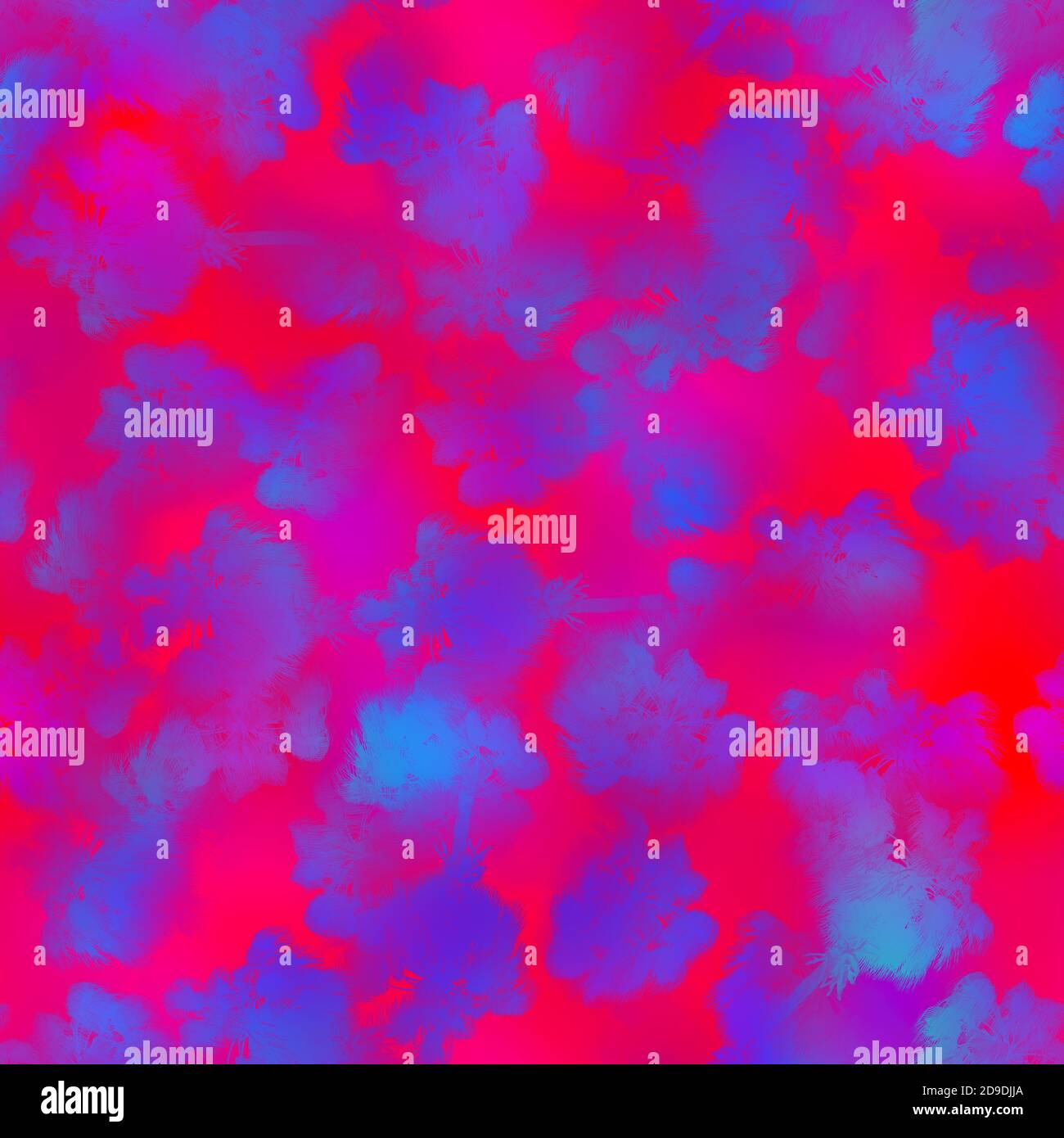Seamless intense red and blue leaf pattern Stock Photo - Alamy