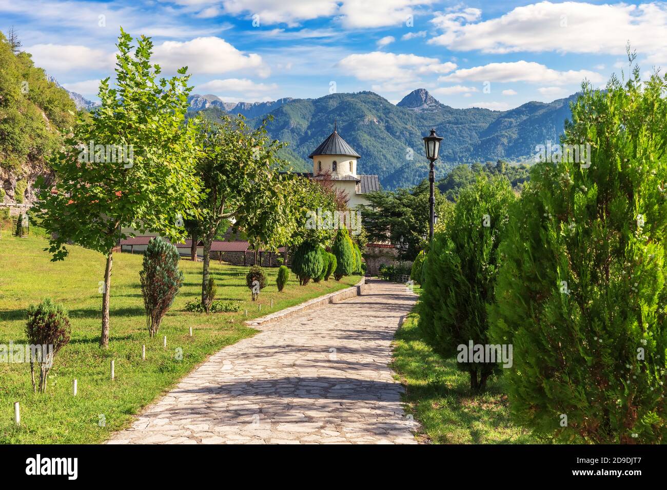 Beautiful medieval Moracha Monastery, Church of the Assumption of Mary ...
