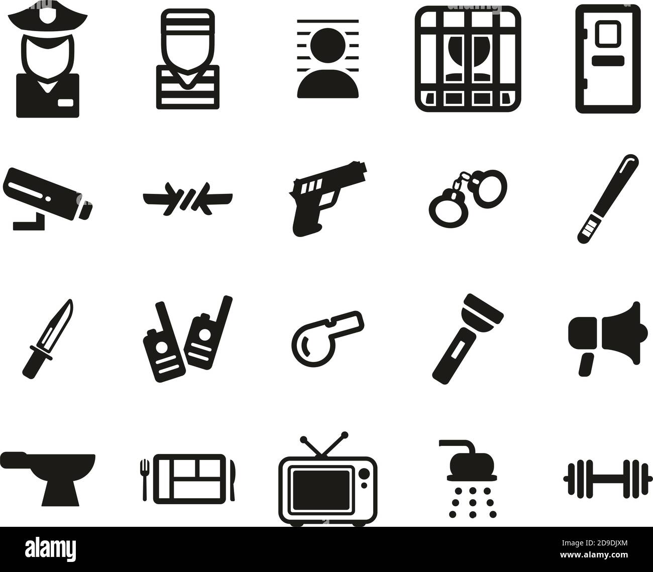 Inmate prison silhouette hi-res stock photography and images - Alamy