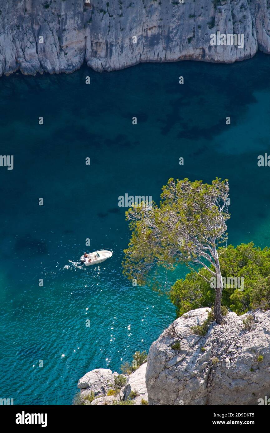 geography / travel, France, cassis, bay Calanque En-Vau at cassis ...