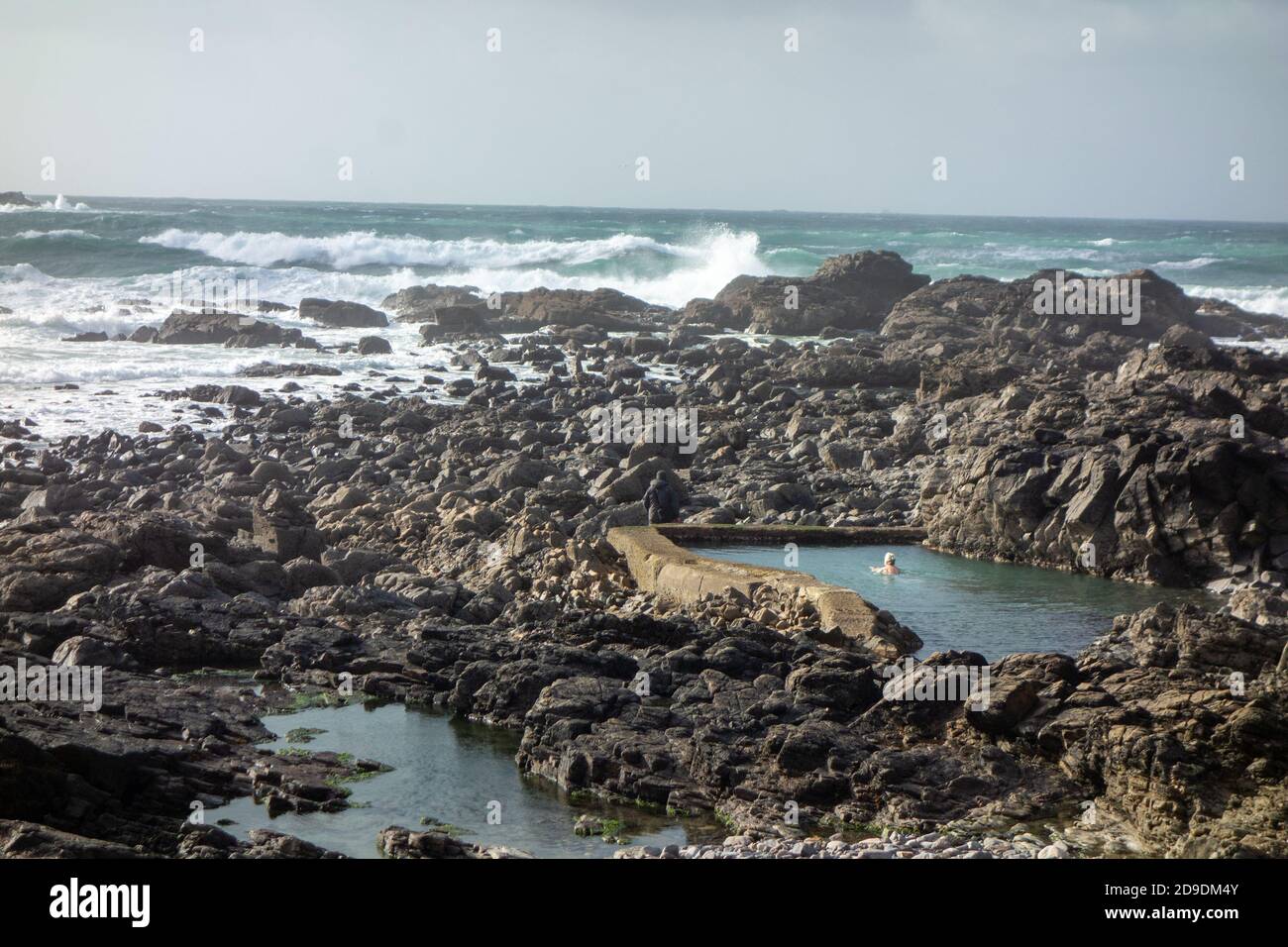 man-made saltwater swimming pool, carved out of the rocks,Priests Cove ...