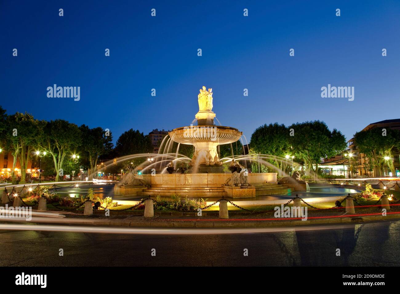 geography / travel, France, Aix-en-Provence, fountain at the Place de ...
