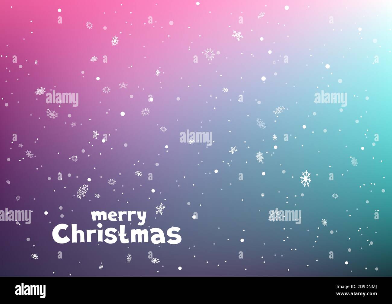merry Christmas snowfall color background Stock Vector Image & Art - Alamy