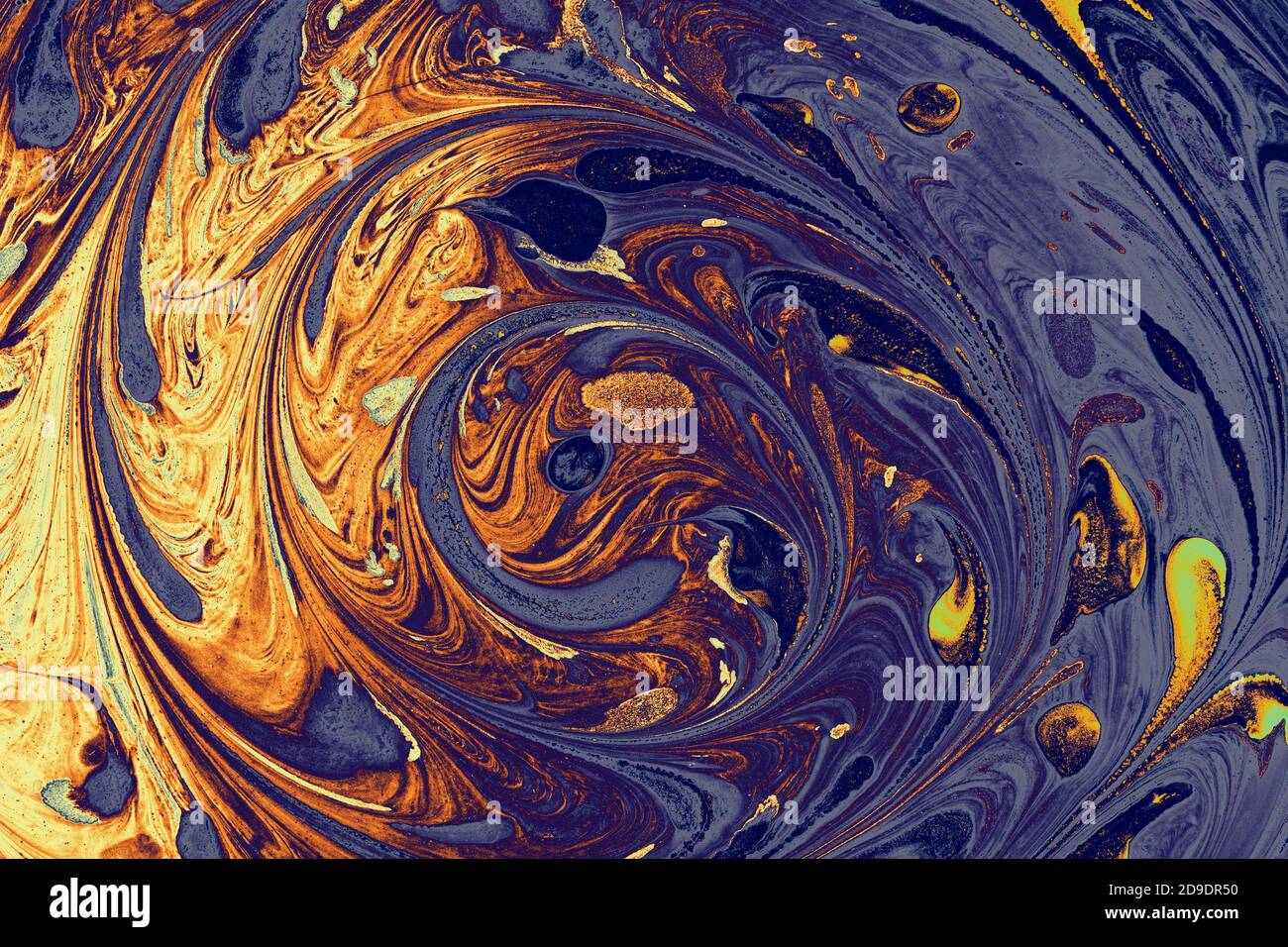 Abstract marble pattern texture. Traditional art of Ebru marbling Stock ...