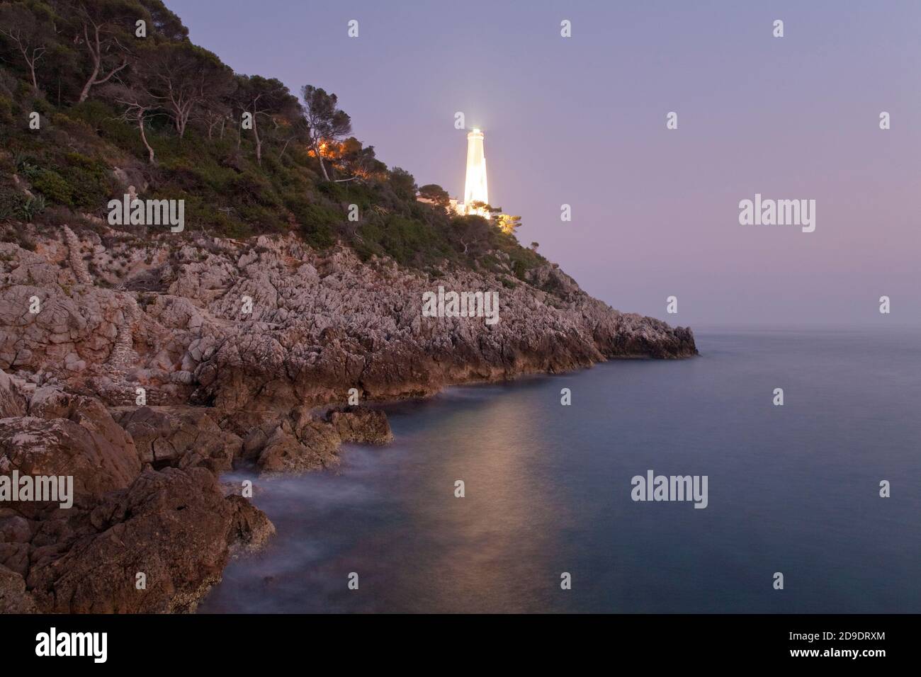 geography / travel, France, Saint-Jean-Cap-Ferrat, lighthouse at Cap ...