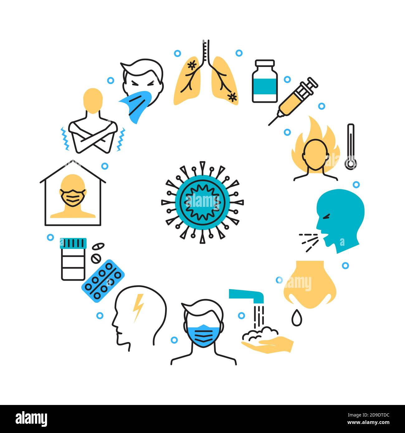 Contamination lung protection Stock Vector Images - Alamy