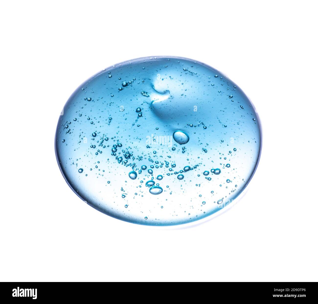 Squeezed cosmetic clear cream gel texture Iisolated on white background ...