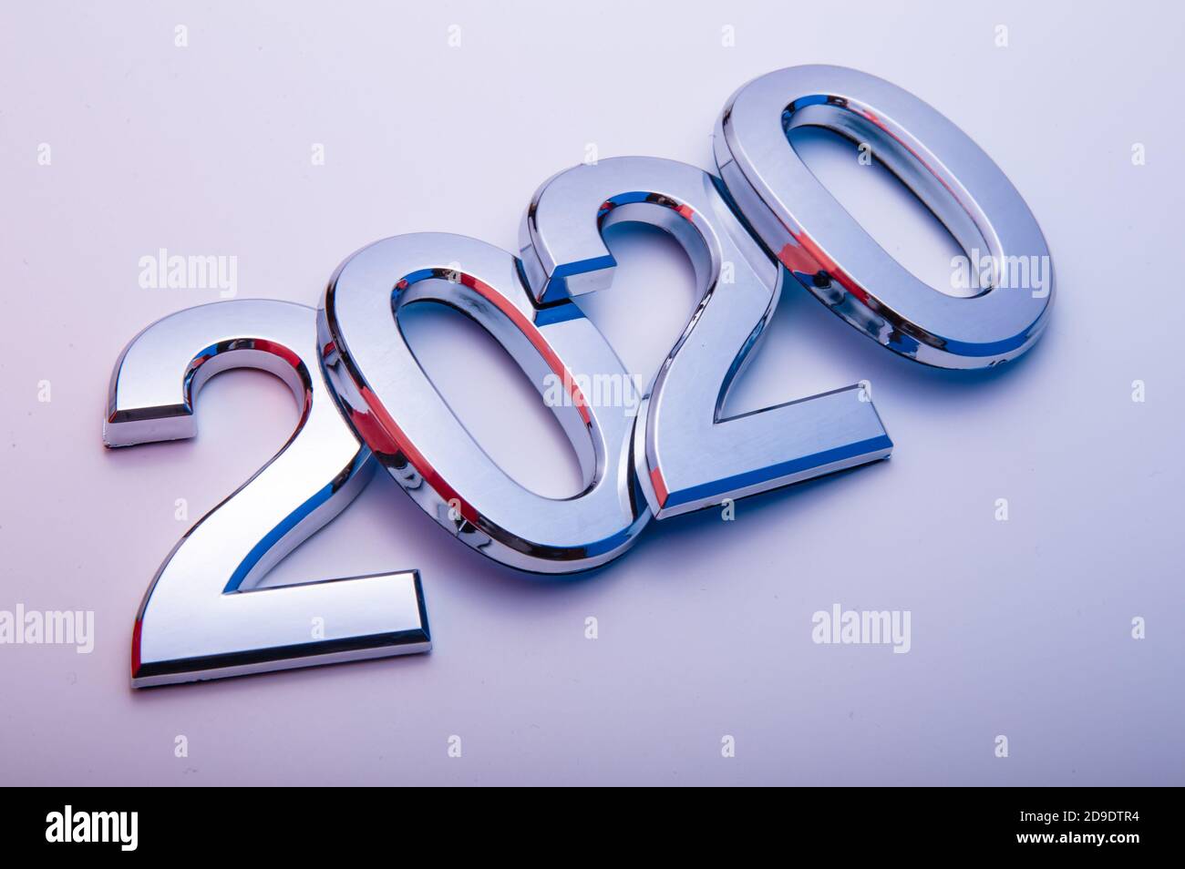 Happy New Year 2020. Symbol from number 2020 on bright background ...