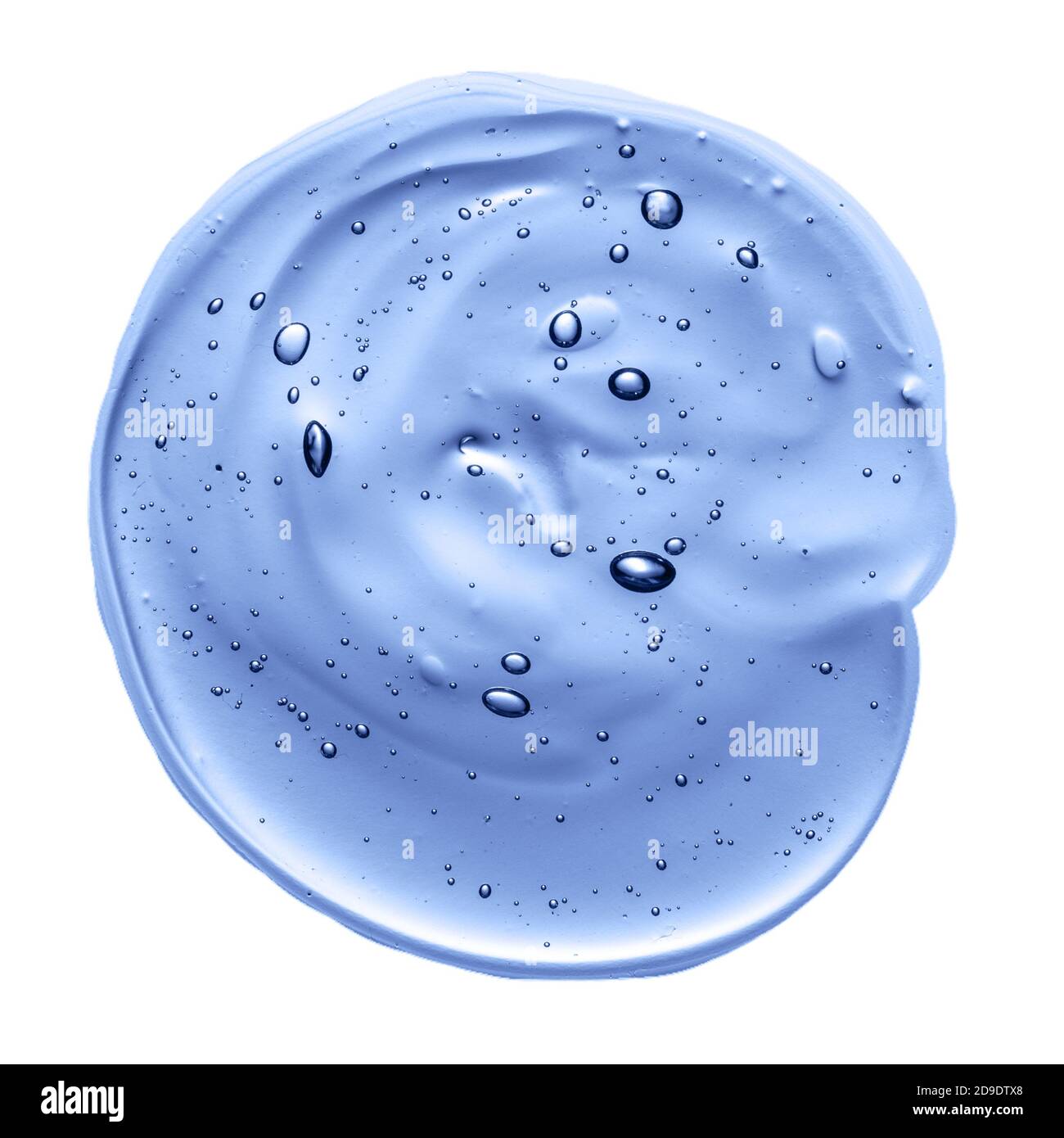 Squeezed cosmetic clear cream gel texture Iisolated on white background ...