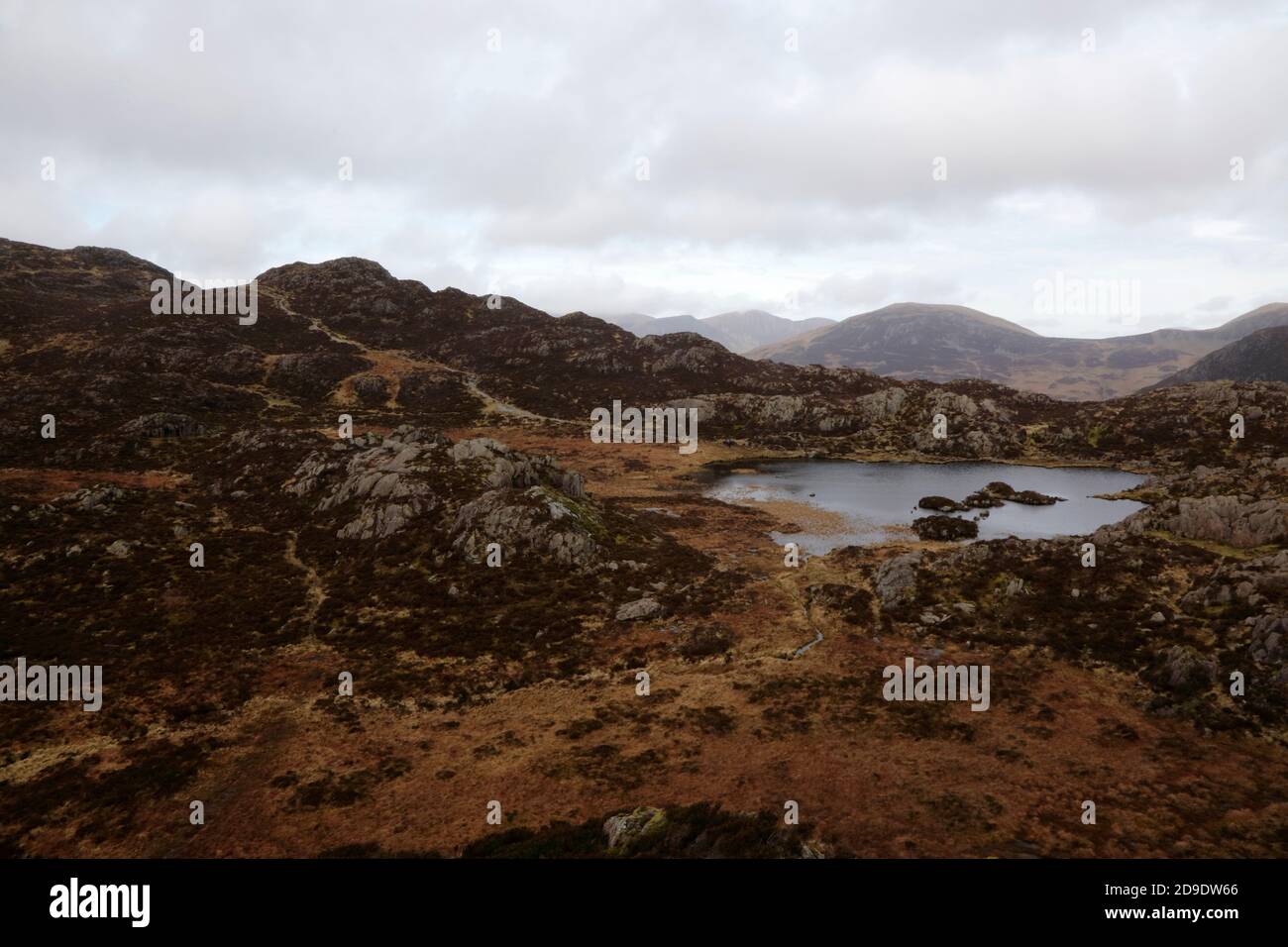 Innominate Tarn on Hay Stacks, Lake District, Cumbria, England, UK ...
