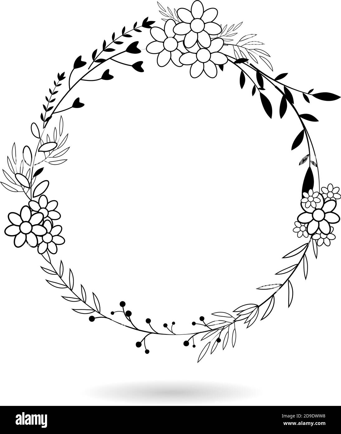 frame botanical vector design floral ornament template for initial name ... frame botanical vector design floral ornament template for initial name ...