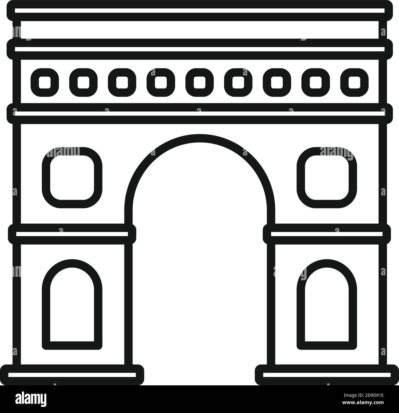 Arc De Triomphe Outline