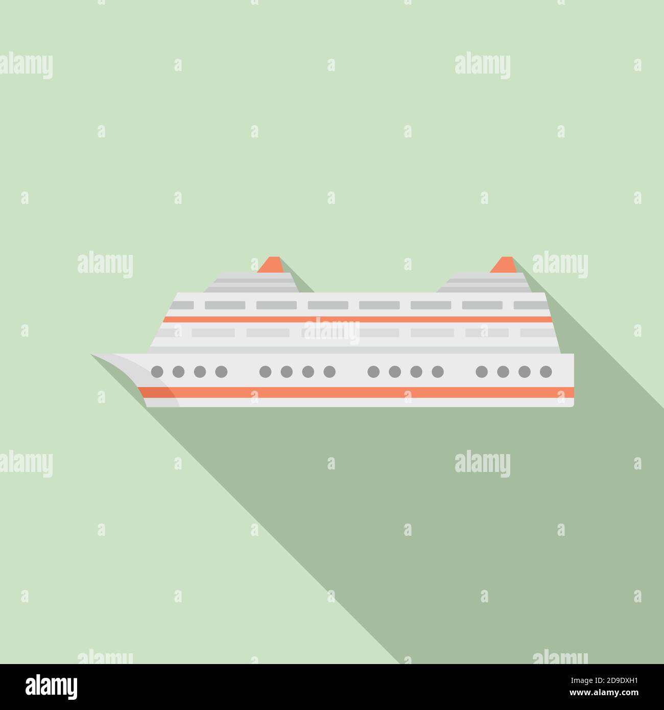 Luxury cruise icon, flat style Stock Vector Image & Art - Alamy