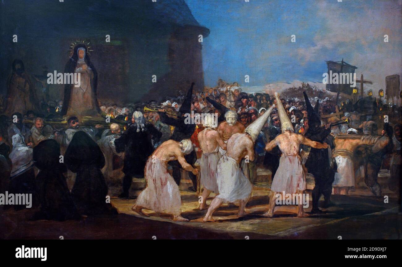 A Procession of Flagellants between 1812 and 1814 Francisco José de ...