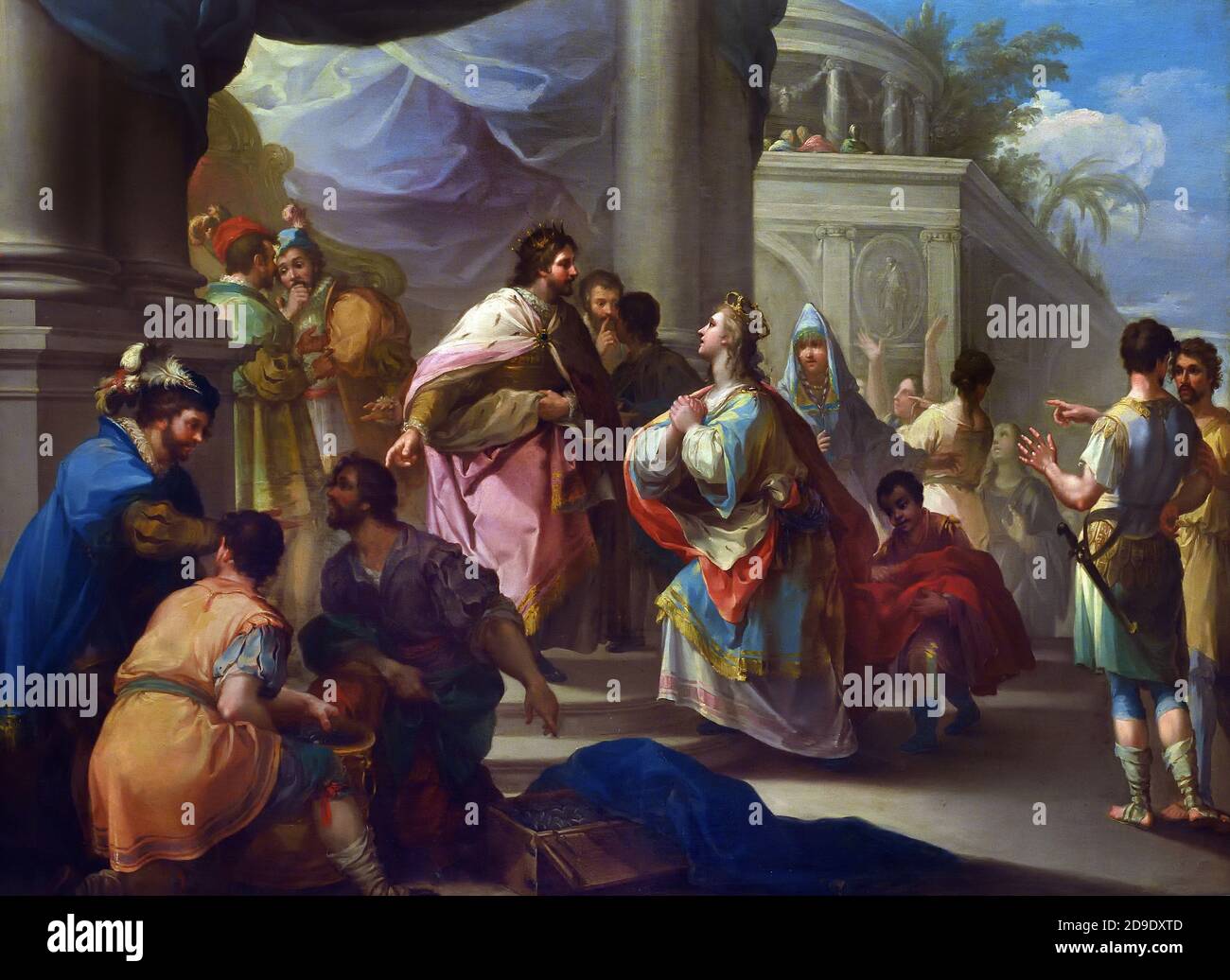 Spain, Spanish, The Empress of Constantinople before King Alphonse X ...