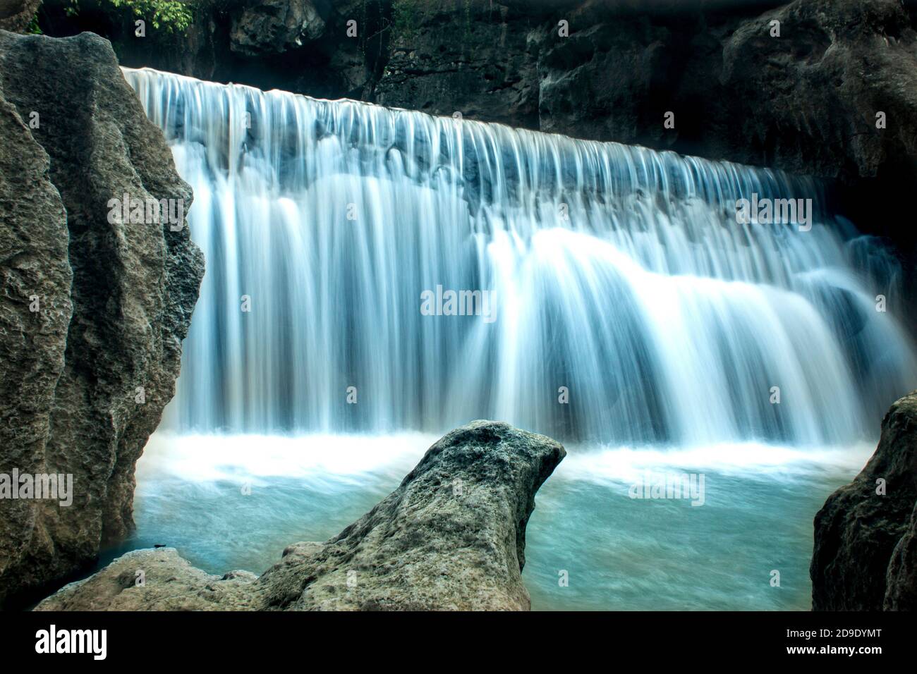 landscape view of waterfall Stock Photo - Alamy