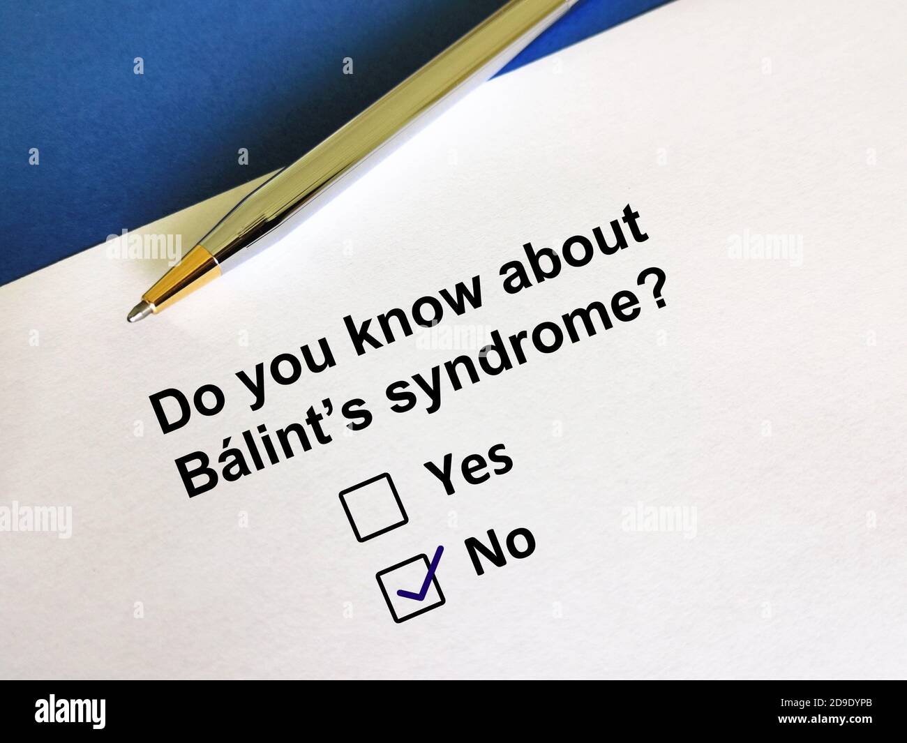 One person is answering question about Balint's syndrome. The person is ...