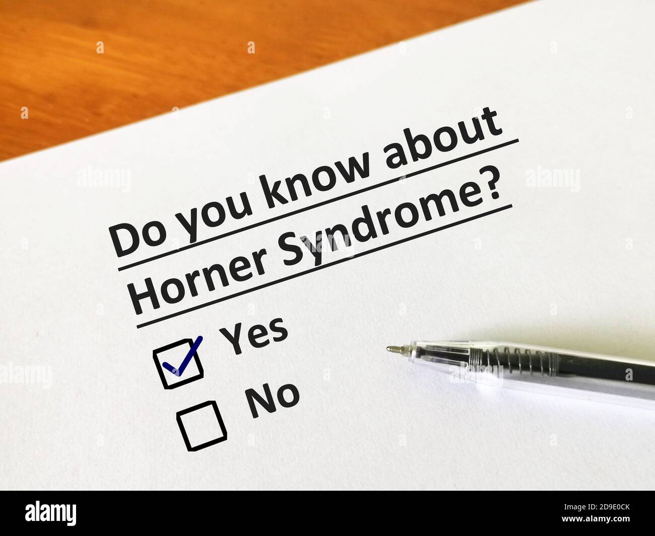 Horner syndrome hi-res stock photography and images - Alamy