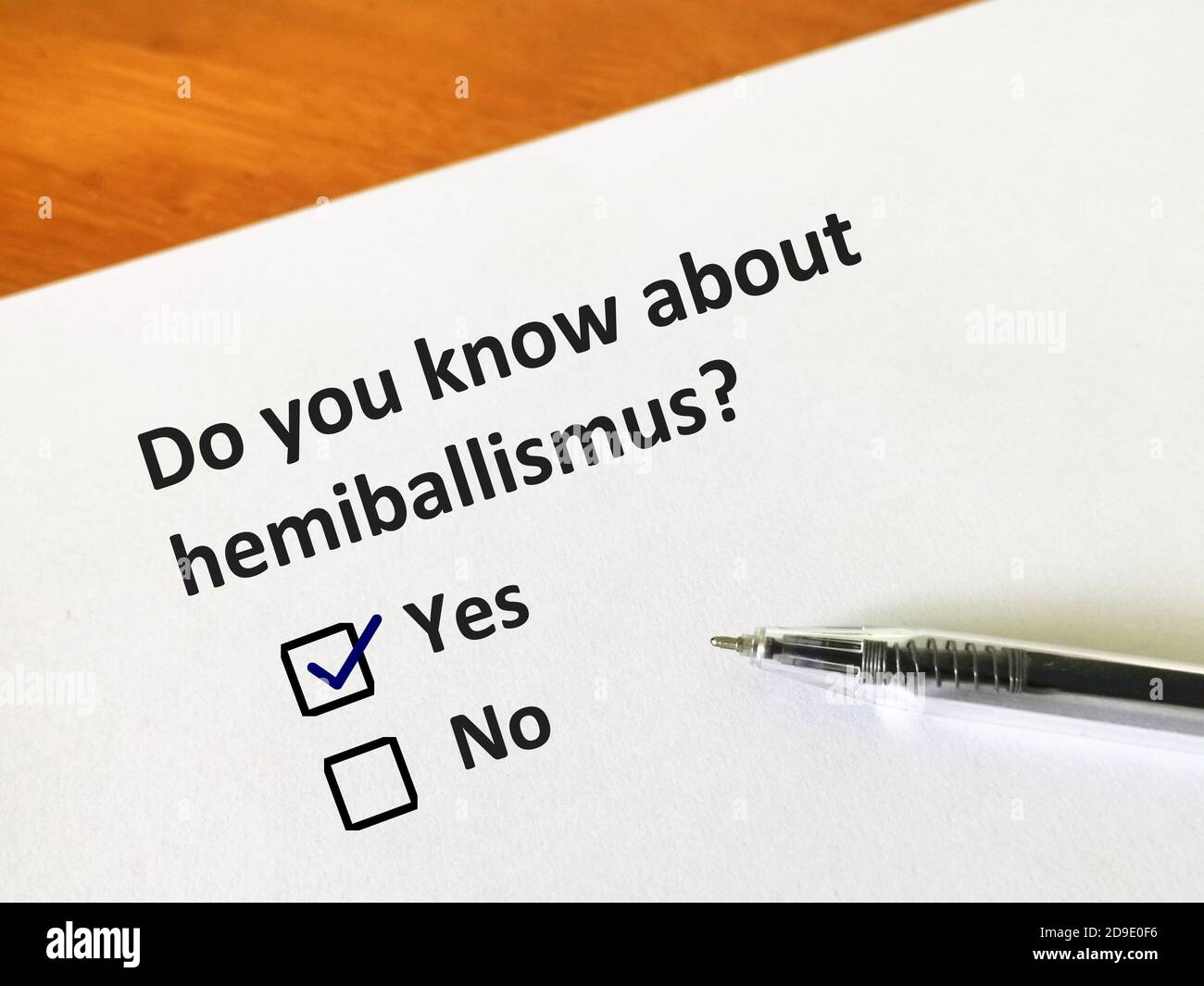 One person is answering question about hemiballismus. The person is ...