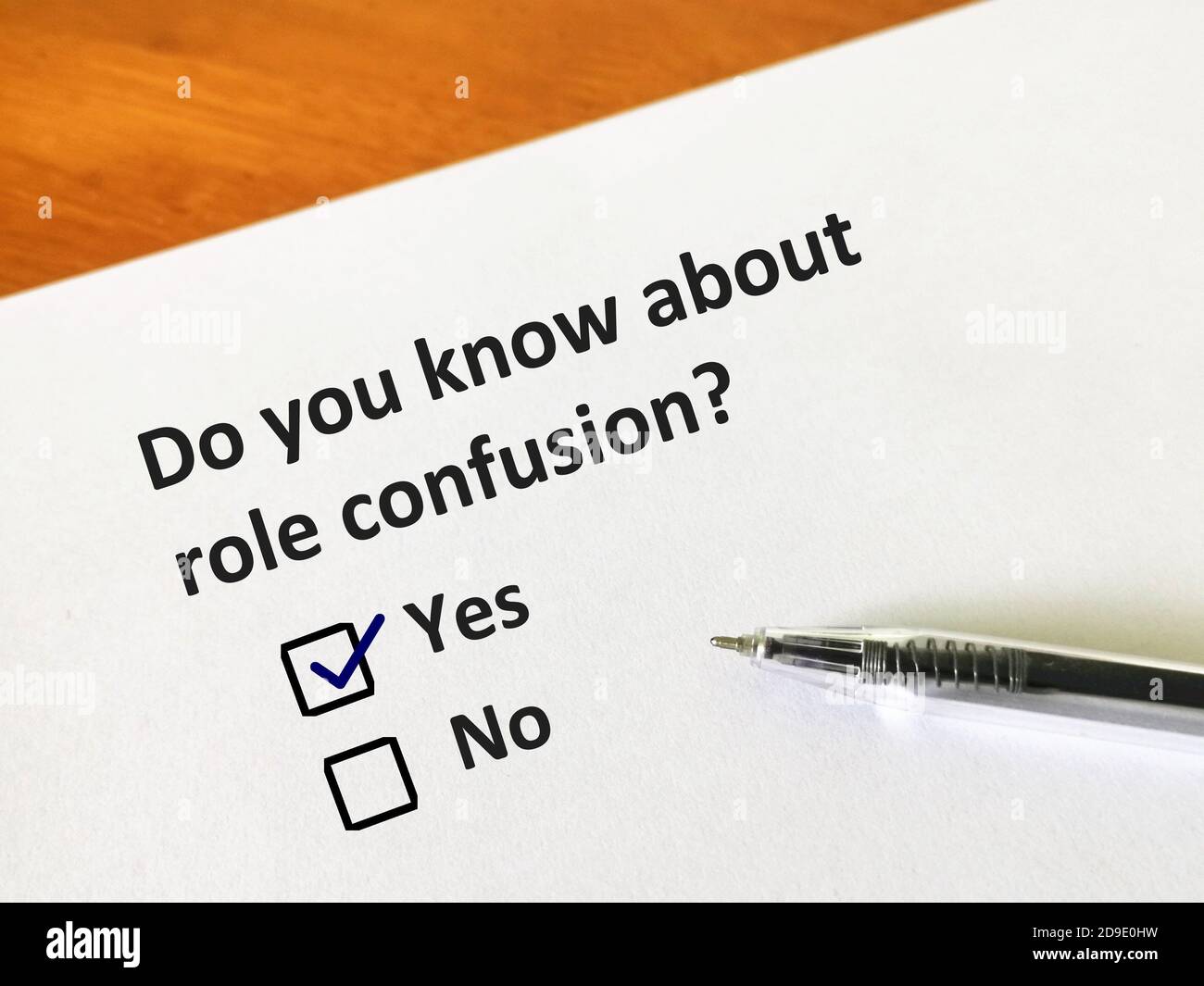 One person is answering question about role confusion. The person is ...
