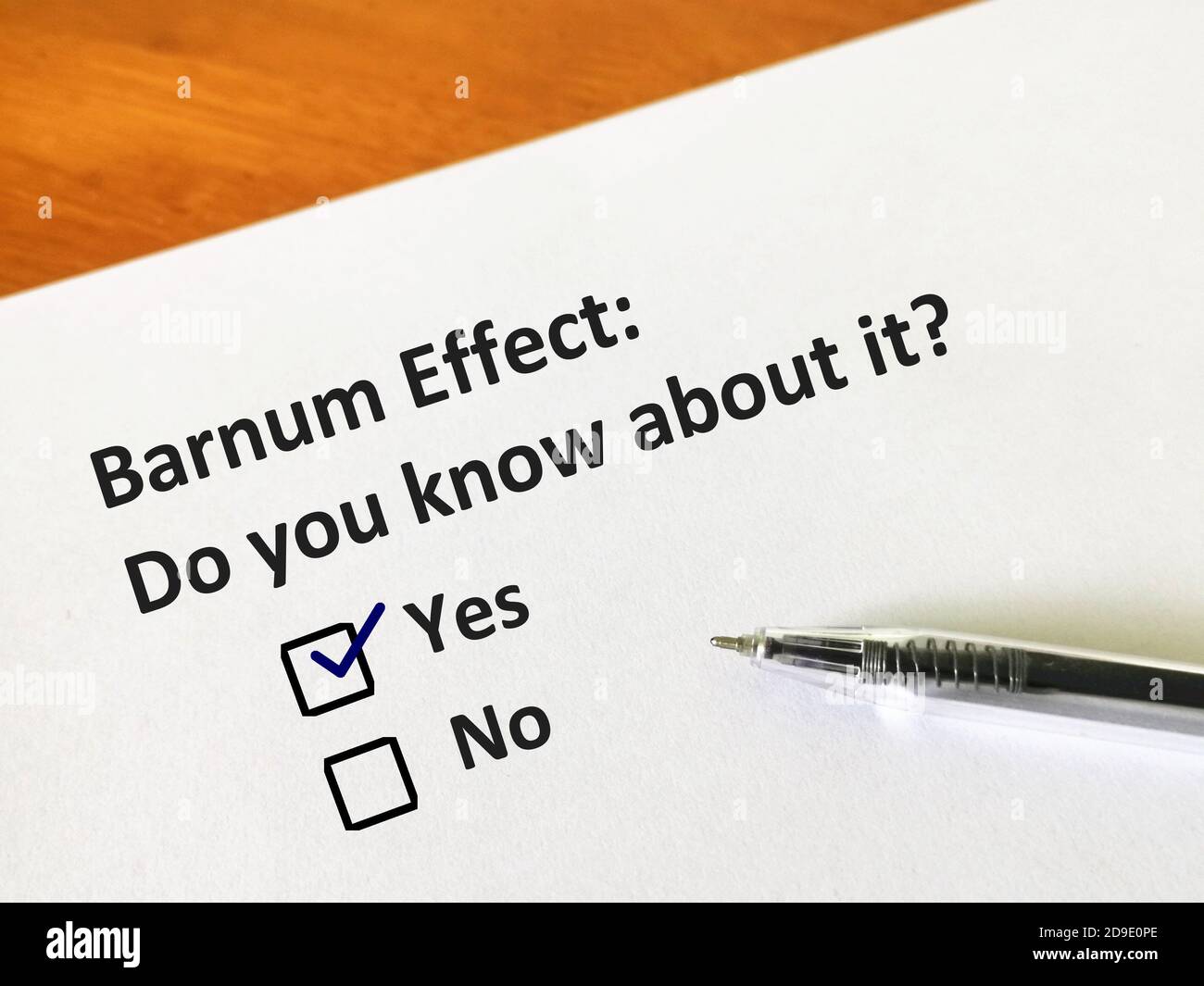 Barnum effect hi-res stock photography and images - Alamy