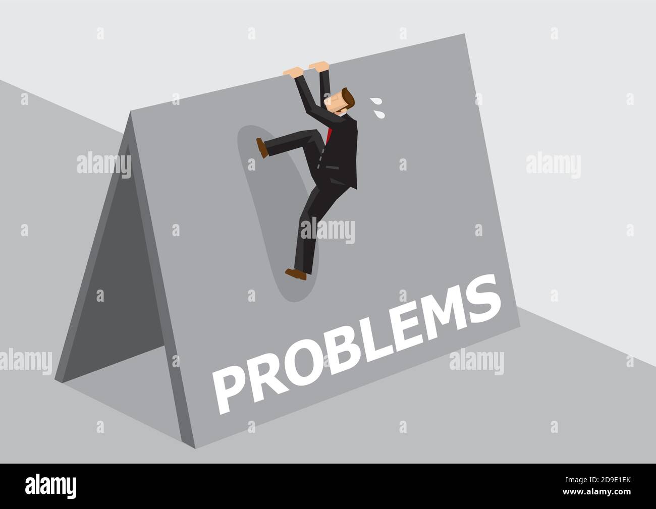 Challenging climb Stock Vector Images - Alamy